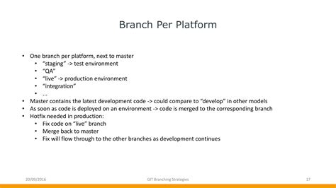 Git Branching Strategies Ppt