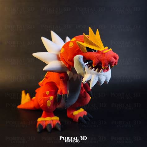 🦖 Tyrantrum Articulated 3mf・ Stl File For 3d Printing・cults