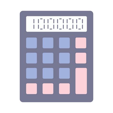 Isolated Calculator In Delicate Colors Counter Financial Account