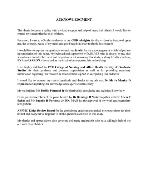 Acknowledgement Dissertation Template Acknowledgment Williamson Ga Us