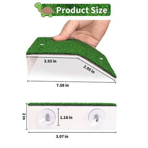 Lawn Basking Platform For Turtles Simulated Grass