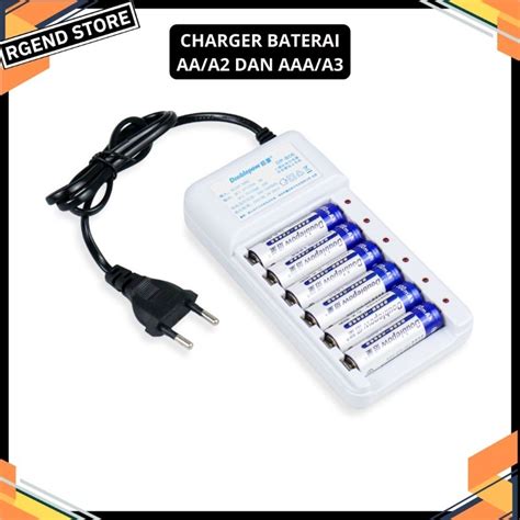 Jual Charger Baterai 6 Slot Aa Aaa A2 A3 Original Doublepow Pengisi