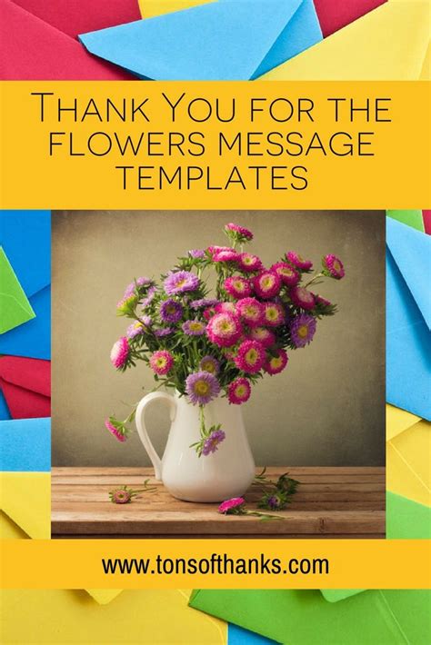 Thank You For The Flowers Message Templates Thank You Card Wording