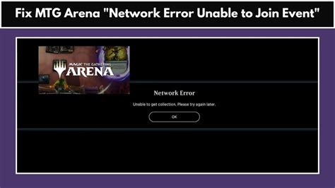 How To Fix Mtg Arena Network Error Unable To Join Event Izoate