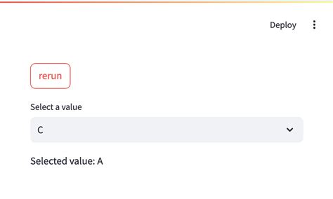 Rerun Causes Widget Value To Reset In Python But Not In Browser Using Streamlit Streamlit