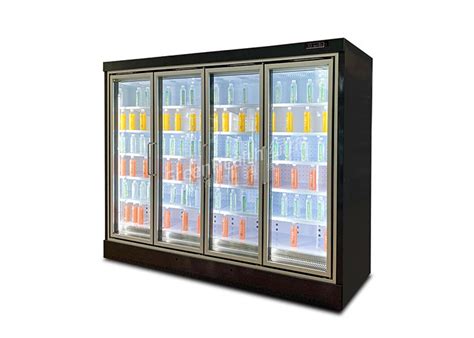 1860l Commercial Open Chiller With Glass Door Deep Freezer