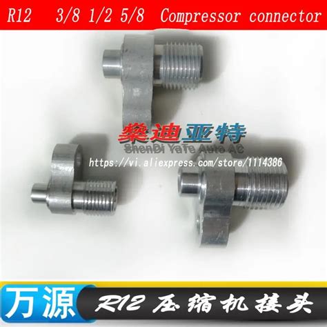 3pcs Automotive Air Conditioning Compressor Pipe Fittings Air