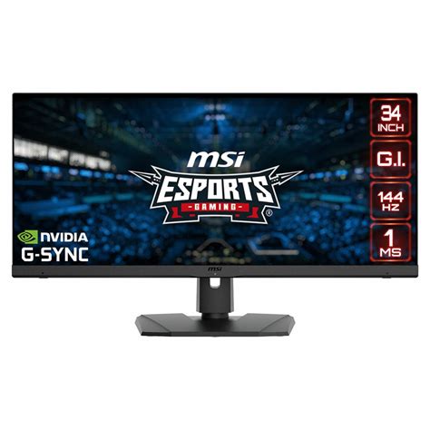 Монитор Gaming, MSI, Optix MPG341QR 34", WQHD, VA, 8ms, 144hz, DP, HDMI ...