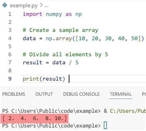 Numpy Divide Array By Scalar In Python 5 Methods