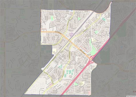 Map Of Foothill Farms Cdp Thong Thai Real