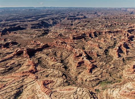 Shot Canyon In The Maze District Of Canyonlands National Park Aerial By