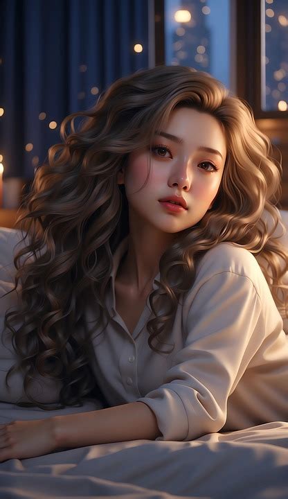 Download Ai Generated Woman Bed Royalty Free Stock Illustration