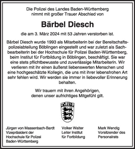 Traueranzeigen Der Letzten 14 Tage Kreiszeitung Böblinger Bote
