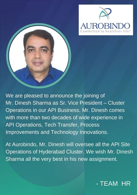 Srinivasan Mettu On Linkedin Congratulations Mr Dinesh And Welcome On