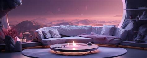 premium photo futuristic living room virtual background for live