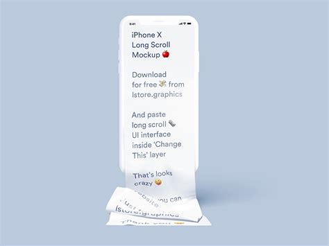 Free Iphone Long Scroll Fabric Mockup Behance
