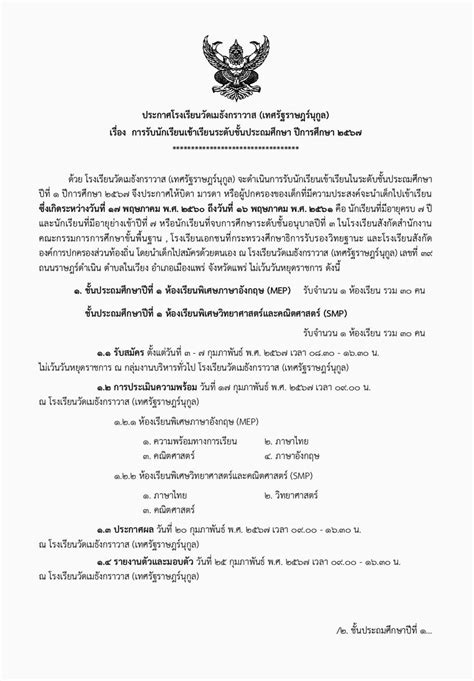 📢📢 งานประชาสัมพันธ์โรงเรียนวัดเมธังกราวาสฯ