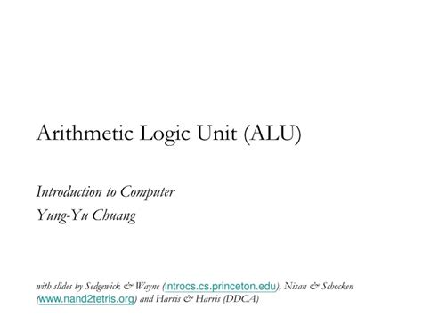 ppt arithmetic logic unit alu powerpoint presentation free