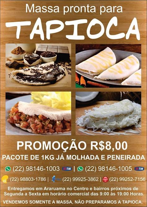 Menu At Massa Pronta Tapioca Araruama