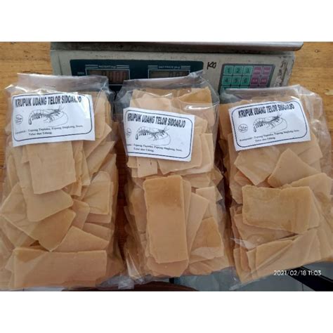 Jual Kerupuk Udang Mentah Kualitas Super Kemasan 1kg Shopee Indonesia