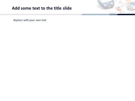 Check Up For Blood Sugar Free PPT Sample
