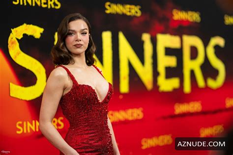Hailee Steinfeld Sexy Shows Off Her Hot Cleavage And Figure In A Steamy Red Dress At The Sinners