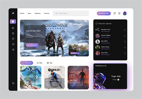 Game Dashboard Design On Behance