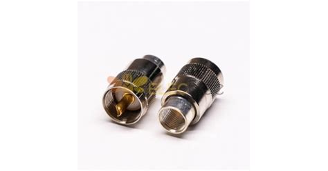 20pcs UHF Female Connector For Cable Vertical And Solder Type With Straight Knurl