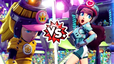 Mario Strikers Battle League Barrel Peach Vs Barrel Pauline Youtube