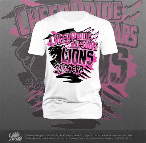 Cheer Pride Allstars Program T Shirt Caitlin Brooks Cheerleading