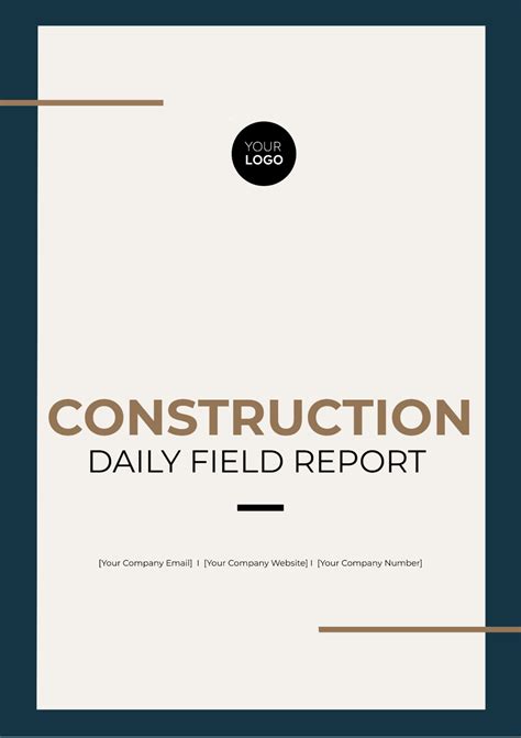 Free Construction Daily Field Report Template To Edit Online