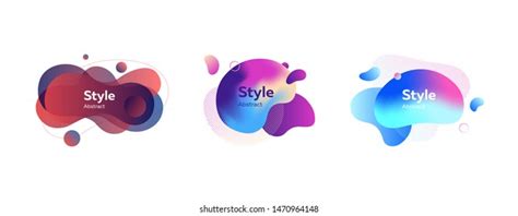 Neon Multi Layer Shapes Set Modern Stock Vector Royalty Free