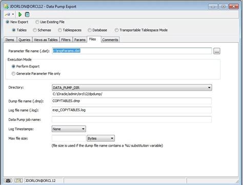 how to move data into an oracle cloud database using data pump
