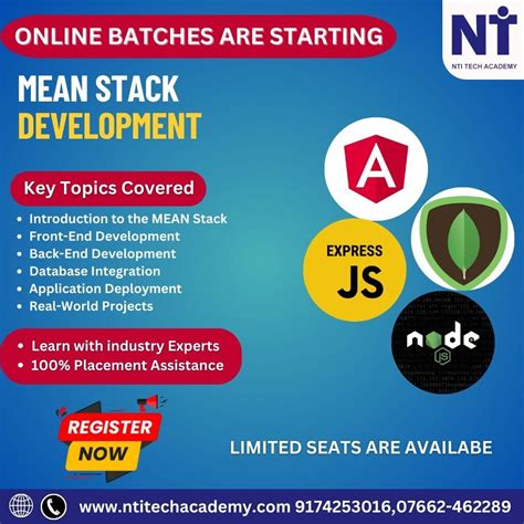 Join Nti Tech Academy For Mean Stack Development Nti Tech Academy