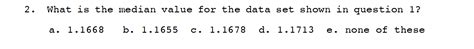 What Is The Median Value For The Data Set Shown In Chegg