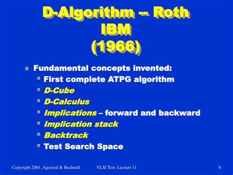Ppt Lecture 11 Major Combinational Automatic Test Pattern Generation Algorithms Powerpoint