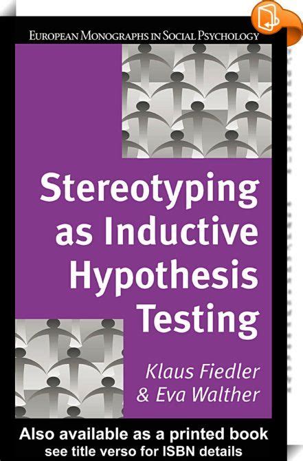 Stereotyping As Inductive Hypothesis Testing