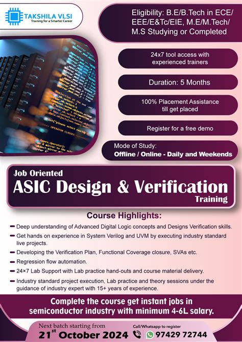 Himaja K On Linkedin Asic Design And Verification Course With 100