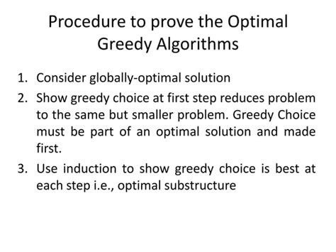 Greedy Method Class 11 PPT