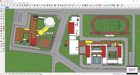 Sketchup School And University H6 3d Model Cgtrader