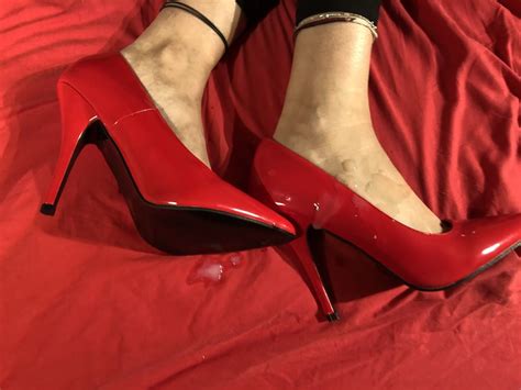 New Red High Heel Pumps Pics Xhamster