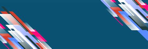 그라디언트 줄무늬 추상 블루 다채로운 복고풍 와이드 배너 디자인 배경 0명에 대한 스톡 벡터 아트 및 기타 이미지 0명 3차원 형태 개념 Istock