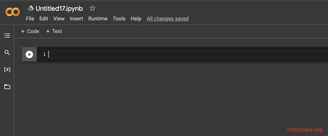 How To Open A New Notebook In Google Colab Code2care