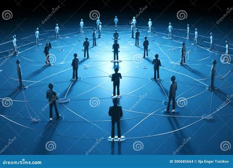 Collaborative Teamwork And Community Network Concept With Infographics Devoid Of People Royalty