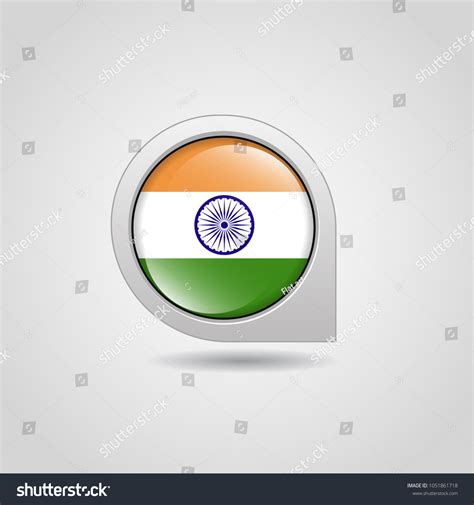 Indian Flag Design Navigation Vector