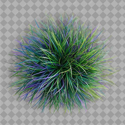 Fescue Forest Green Grass With Violet Branches And Cobalt Bl Png Green
