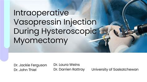 Intraoperative Vasopressin Injection During Hysteroscopic Myomectomy