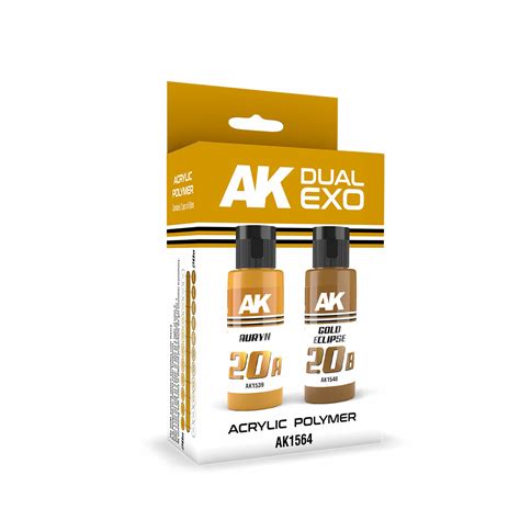 AK1564 AK Interactive Набор красок Dual Exo - 20A орин & 20B золотое ...