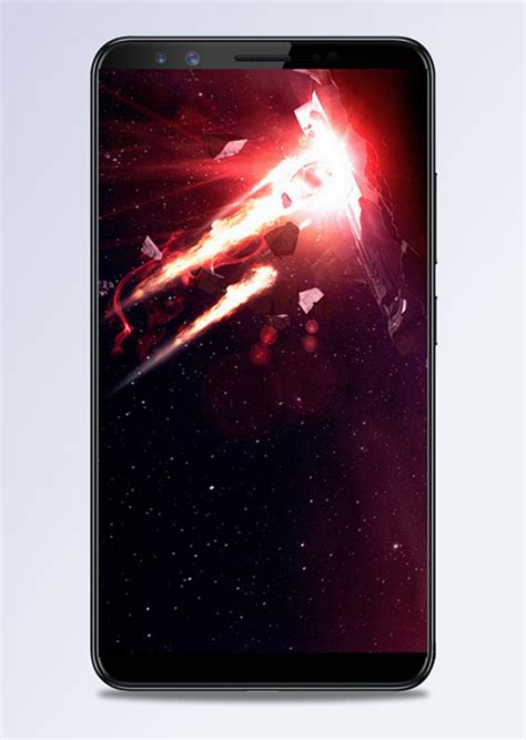 星际破裂爆炸碎片科幻H5背景