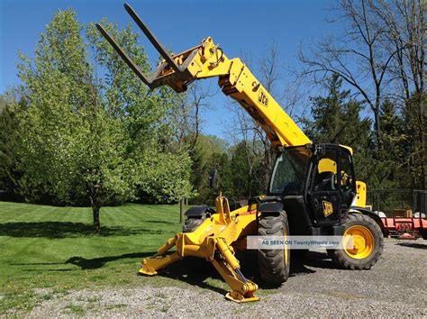 2004 Jcb 532 Telehandler Loadall W Truss Boom Dumpster Box Work Platform
